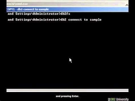 DB2 First Steps And The SAMPLE Db YouTube