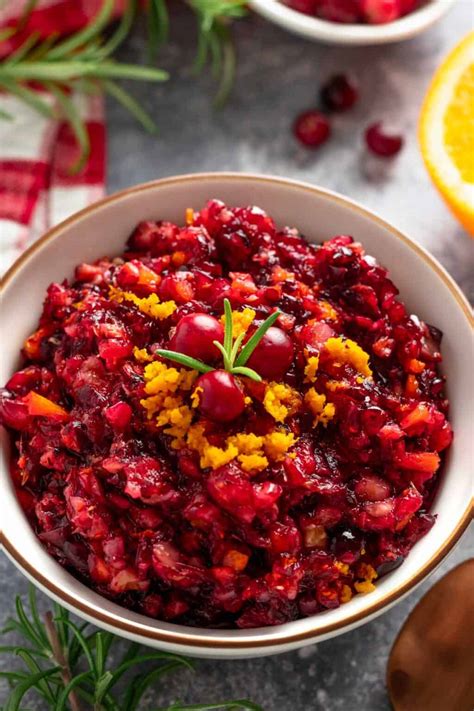 No Cook Orange Cranberry Walnut Relish The Yummy Bowl