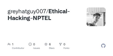 GitHub Greyhatguy Ethical Hacking NPTEL