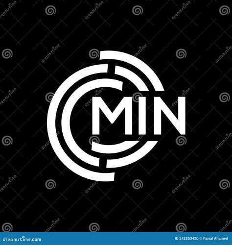 最小字母徽标设计 Monigram缩写字母徽标概念 黑色背景中的最小字母设计 向量例证 插画 包括有 平面 背包 243353420