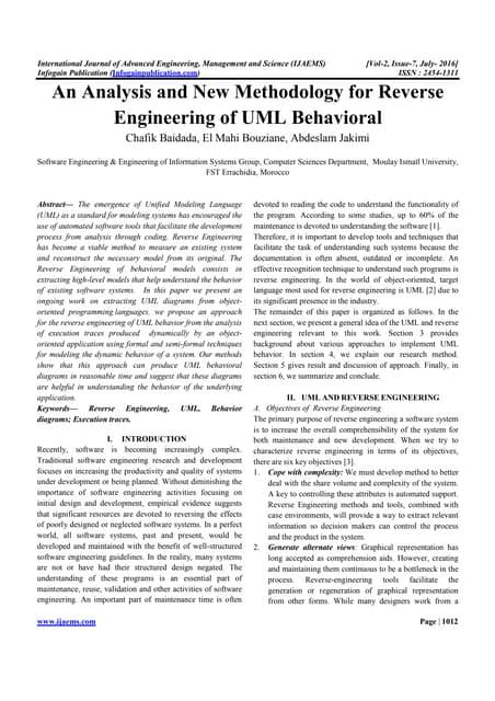 General Methodology For Developing Uml Models From Ui Pdf