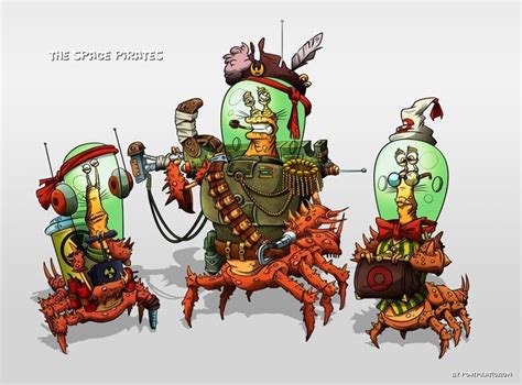 Иллюстрация Космические пираты в стиле 2d | Illustrators.ru