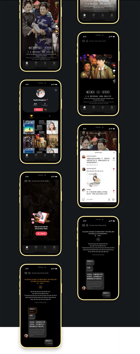 UX UI App Learning China Language By Video On Behance