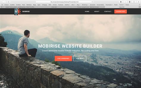Fix Size Navigation Bar Mobirise Forums