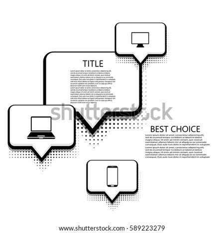 Vector Modern Sms Message Icons Bubble Stock Vector Shutterstock