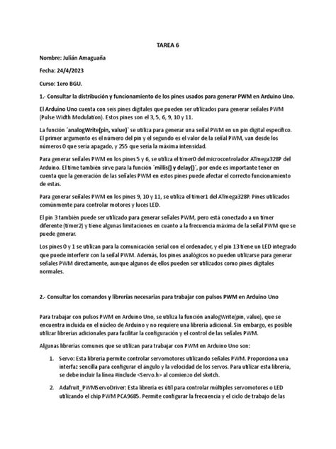 tarea 6 pdf arduino ingeniería informática