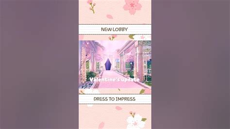 New Lobby In Dti Valentines Update 💖 Shorts Roblox Dresstoimpress Youtube