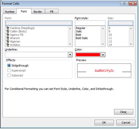 MS Excel Change The Font Color Based On The Value In The Cell