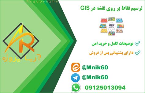 پروژه ترسیم نقاط بر روی نقشه در Gis سفارش پروژه آماده پایتون آریا پروژه