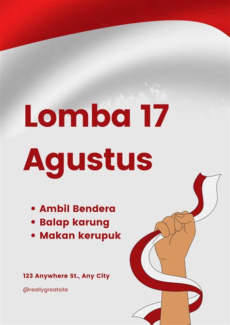 Halaman 6 Gratis Desain Contoh Lomba 17 Agustus Canva