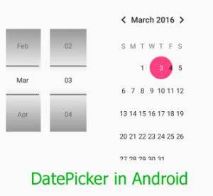 DatePicker Tutorial With Example In Android Studio Abhi Android