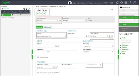 Creating View In Sage X3 And Make It Accessible Through Web Services