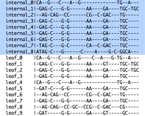 Sequence Simulation One Subset Of Simulated Sequence Data For The Download Scientific Diagram