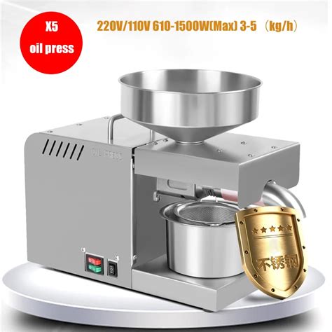 X5 오일 프레스 기계 가정용 해바라기 오일 추출 기계 핫 프레스 씨앗 땅콩 올리브 오일 유채 코코넛 오일 제조 기계 Aliexpress