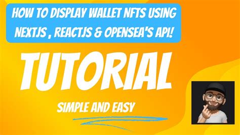 How To Build A Website That Displays Wallet Nfts Using Nextjs Reactjs And Openseas Api Youtube