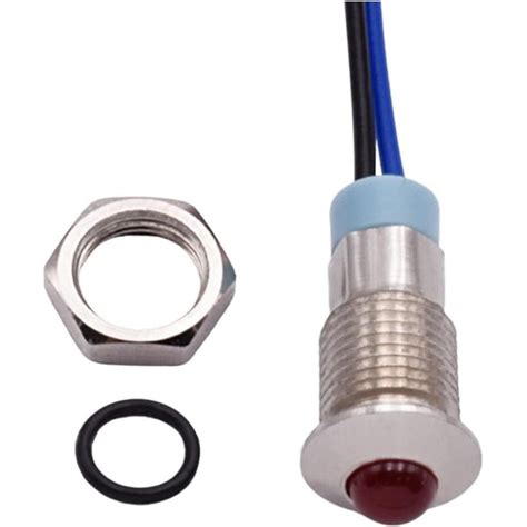 10mm 12v 24v Red Indicator Spherical Shape Led Light Roboticsdna
