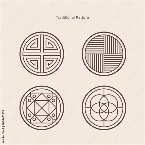 Vector De Stock 전통문양 일러스트 디자인 Adobe Stock