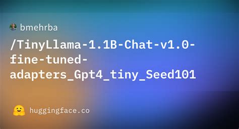 Bmehrba TinyLlama B Chat V Fine Tuned Adapters Gpt Tiny Seed At Main