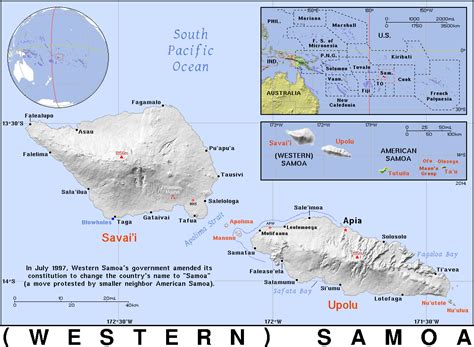 Ws · Western Samoa · Public Domain Maps By Pat The Free Open Source