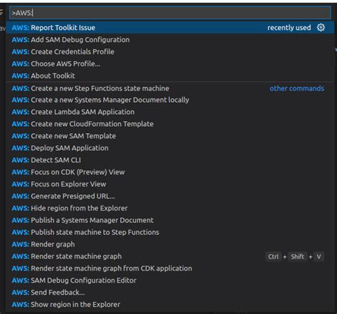 No Connect To AWS Option In Command Palette Issue Aws Aws Toolkit Vscode GitHub