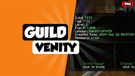 Pocketmine Mp Plugin Guildvenity Pm5 Youtube