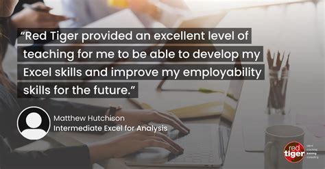 boost your employability with excel training red tiger consulting ltd