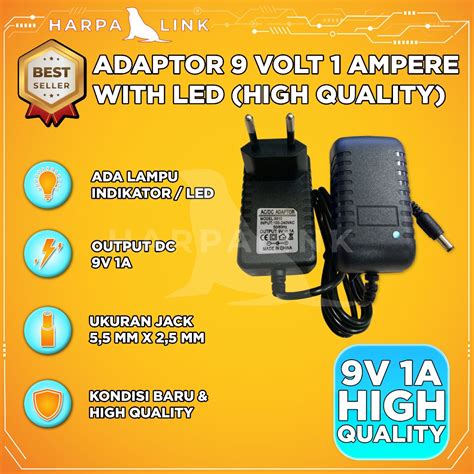 Jual Adaptor 9v 1a Led Power Supply 9v 1a Adapter 9v 1a With Jack 5 5 Mm X 2 5 Mm Adaptor Router