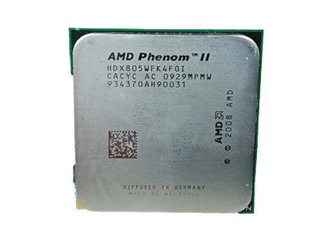 AMD Phenom II 805 Phenom II X4 Deneb Quad Core 2 5 GHz Socket AM3 95W Processor