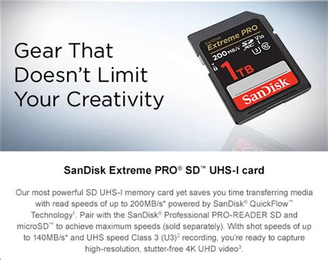 SANDISK EXTREME PRO SDXC UHS I CARD 256GB SDSDXXD 256G GN4IN ความเรวอาน 200MB s เขยน 140MB