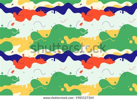 Pattern Background Blue Abstract Blob Liquid Stock Vector Royalty Free 1985527364 Shutterstock