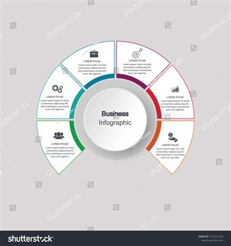 Infographic Circle Vector Cycle Diagram Graph Stock Vector Royalty Free 1572231340 Shutterstock