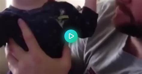 Dad Calming His Blind And Deaf Son With Some Raspberry Kisses  On Imgur