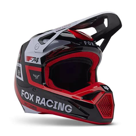 Fox V1 Race Spec Helmet Red Motostorm [en]