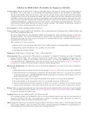 Syllabus Pdf Syllabus For IEOR E3658 Probability For Engineers Fall 2017 Course Topics This Is