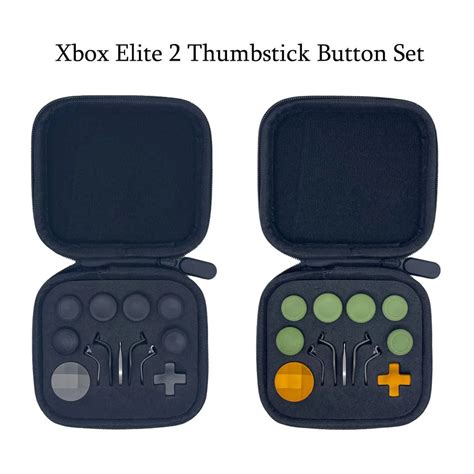 Thumb Grips Analog Stick Button Kit For Xbox Elite 2 Gamepad Replacement Metal D Pad Paddle 