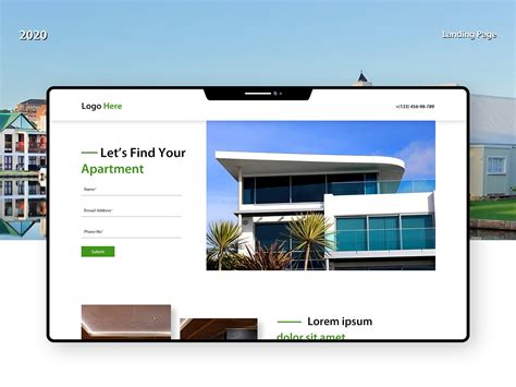 real estate landing page design by unique coderz on dribbble