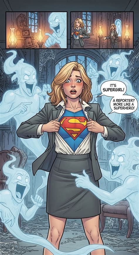 Supergirl Exposed In A Haunted House By Dangwood On Deviantart
