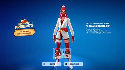 How To Get Yulejacket Skin Early In Fortnite Youtube