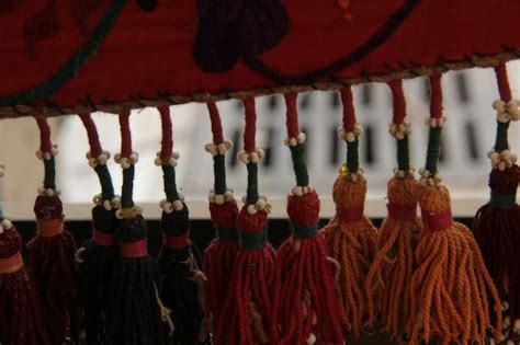 Premium Photo The Red Tassels Are Made By The Red Tassels