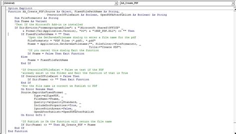 Excel Comment générer un pdf dune plage de cellule Excel en VBA en moins de min