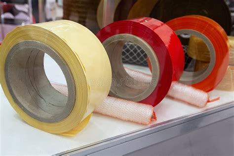 Samples Of Packaging Materials For The Food Industry Stock Image Image Of Scratched