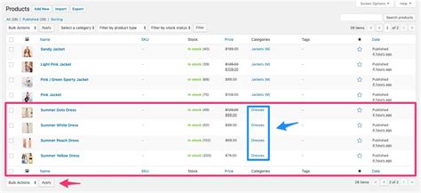Selected Product Category Doesnt Appear On Bulk Editing Of Products