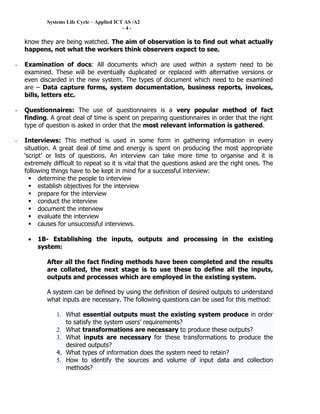 Systems Lifecycle Workbook DOC Computing Technology Computing