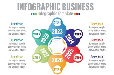 Vector Circle Infographics Set Template For Diagram Graph Presentation And Chart Stock