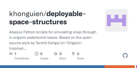 Github Khonguiendeployable Space Structures Abaqus Python Scripts