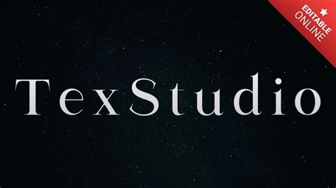 TexStudio | Interstellar Font | Text Effect Generator