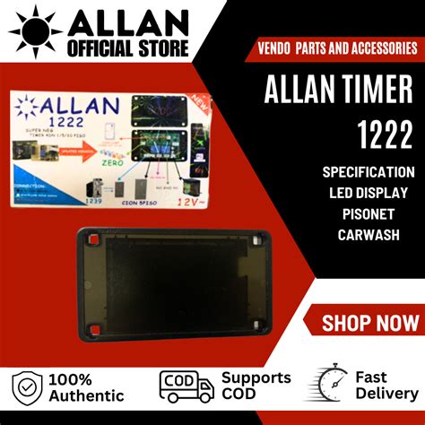 Allan 1222 Timer 4digit Support 1 5 10 Piso Pisowifi Piso Wifi Pisonet Piso Net Car Wash
