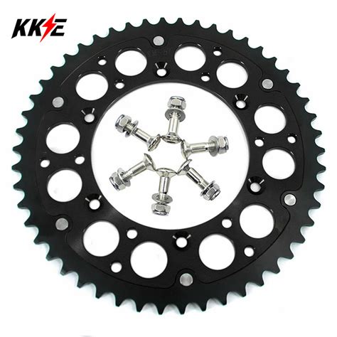 Kke Rear Hybrid 51t Black Sprocket For Yamaha Yz125 Yz250 Yz450f Wr400f