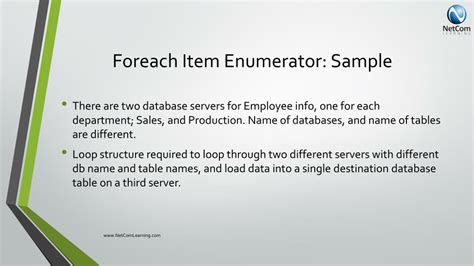 Ppt Foreach Loop Enumerators In Ssis Powerpoint Presentation Free
