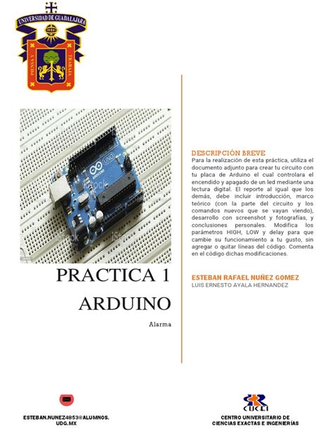 practica arduino 1 encender un led pdf arduino periférico